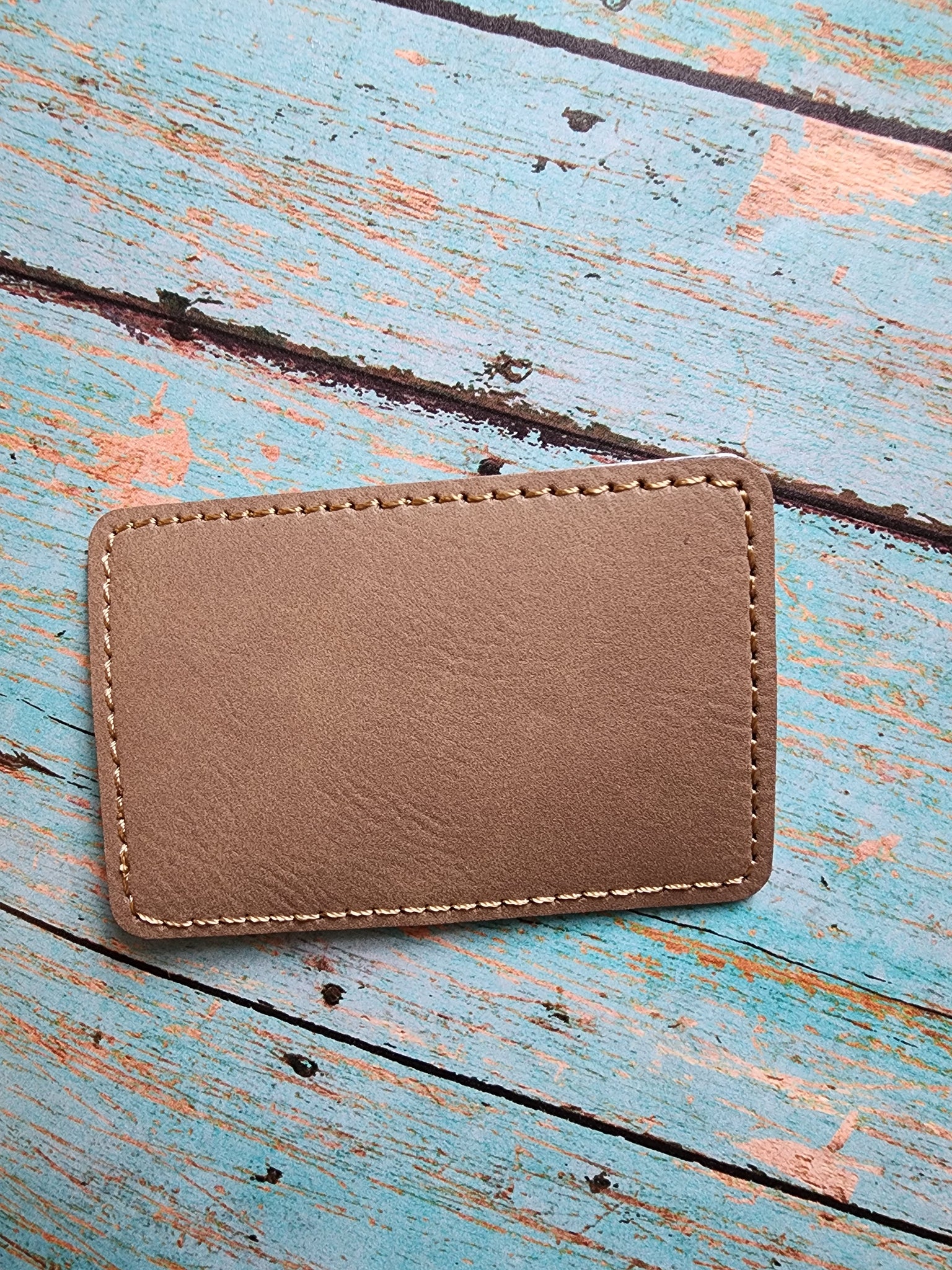 Vegan Faux Leather 2" x 3" Rounded Rectangle Hat Patch Blank! Laserabl ...