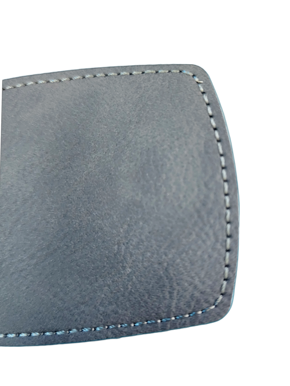 Vegan Faux Leather Large 2.5" x 4" Rounded Rectangle Hat Patch Blank ...