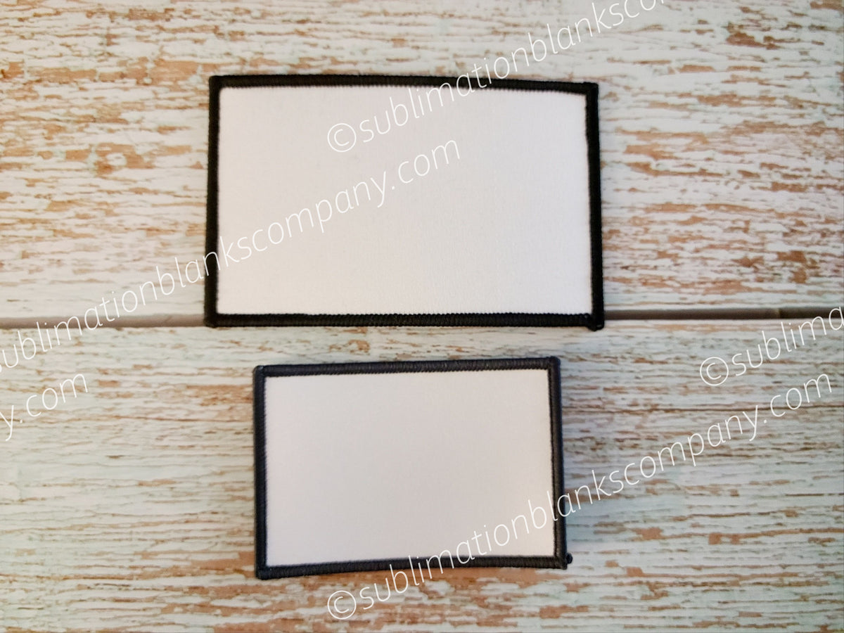 Rectangle Hat Patch Sublimation Blank (Small and Large Size ...