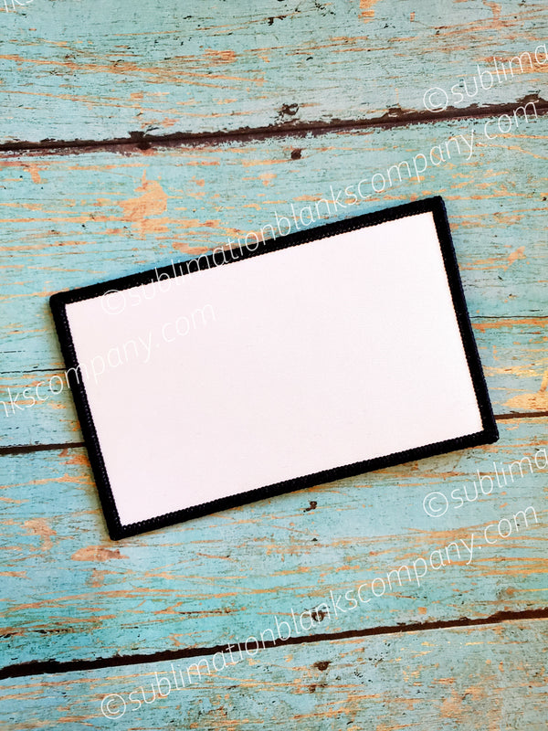 Rectangle Hat Patch Sublimation Blank (Small and Large Size ...