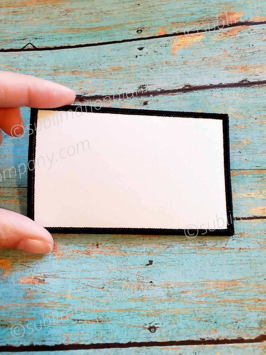 Rectangle Hat Patch Sublimation Blank (Small and Large Size ...