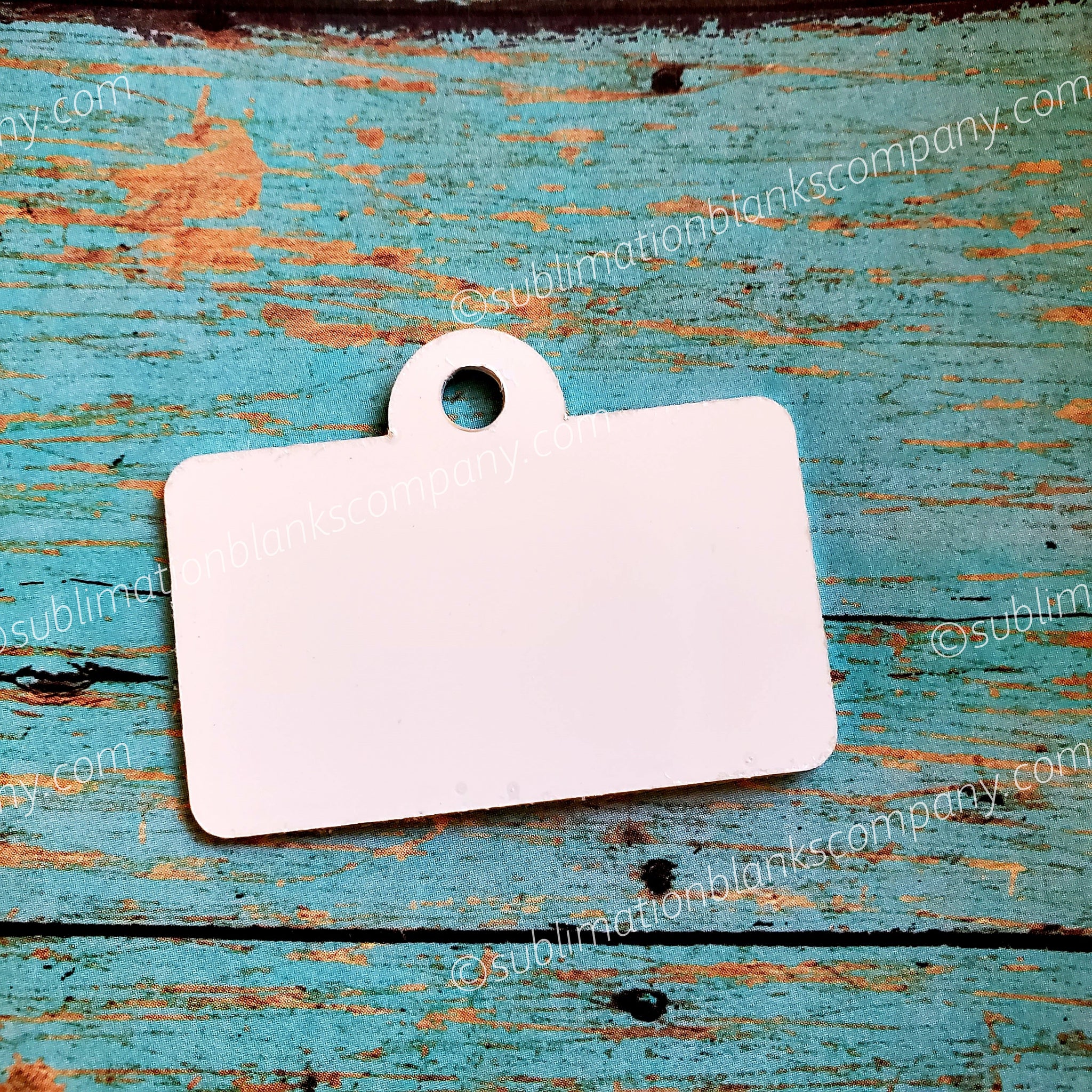 2-sided Rectangle License Plate Pet ID Tag Sublimation/Laserable Blank ...