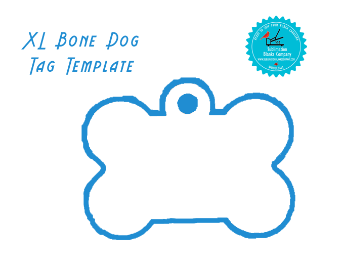 2-sided Dog Bone Shape Dog Pet ID Tag Aluminum Metal Sublimation/Laser ...