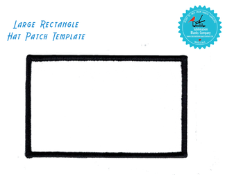 Rectangle Hat Patch Sublimation Blank (Small and Large Size ...